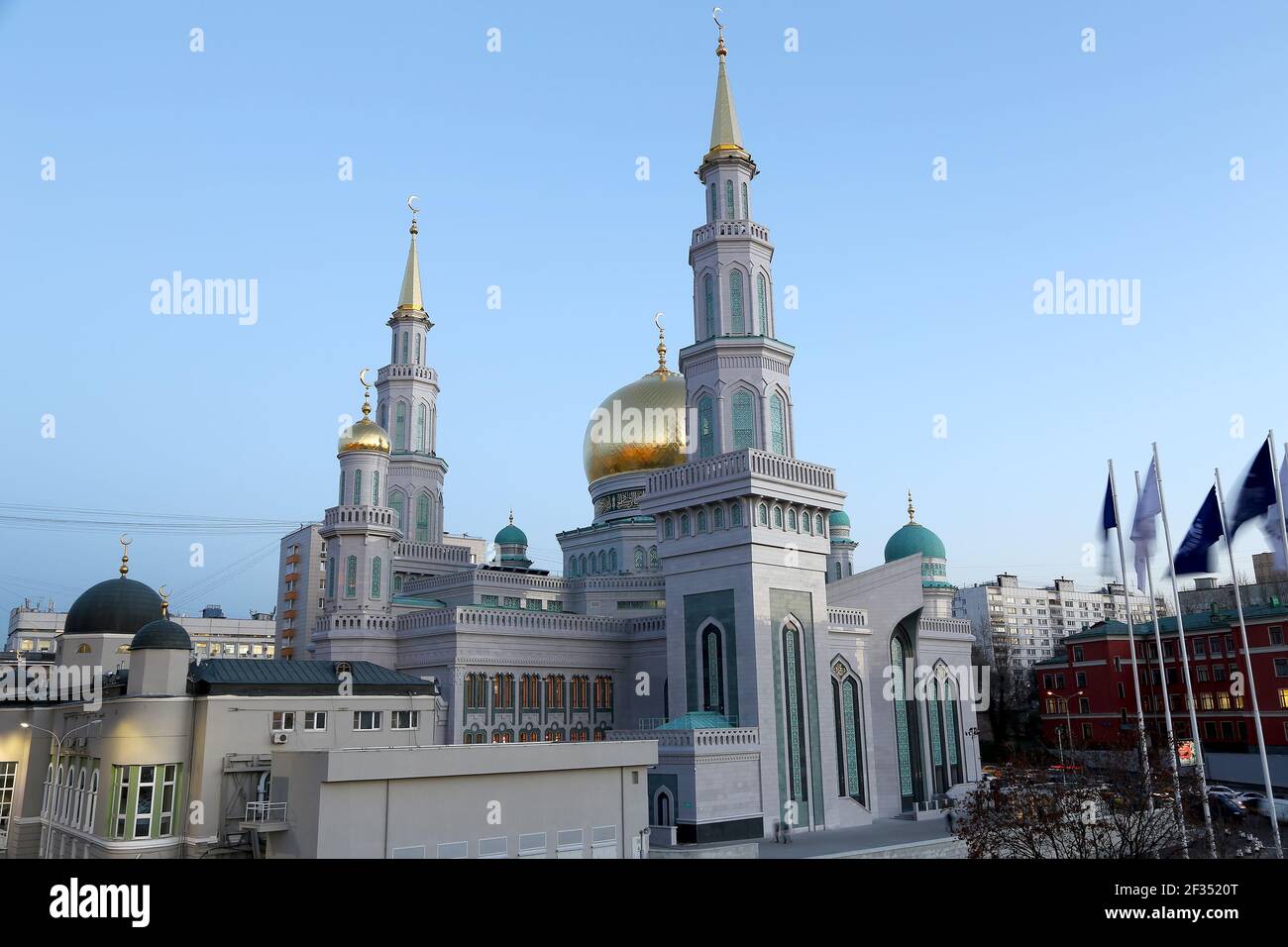Moscow Cathedral Mosque, Russia -- the main mosque in Moscow, new ...