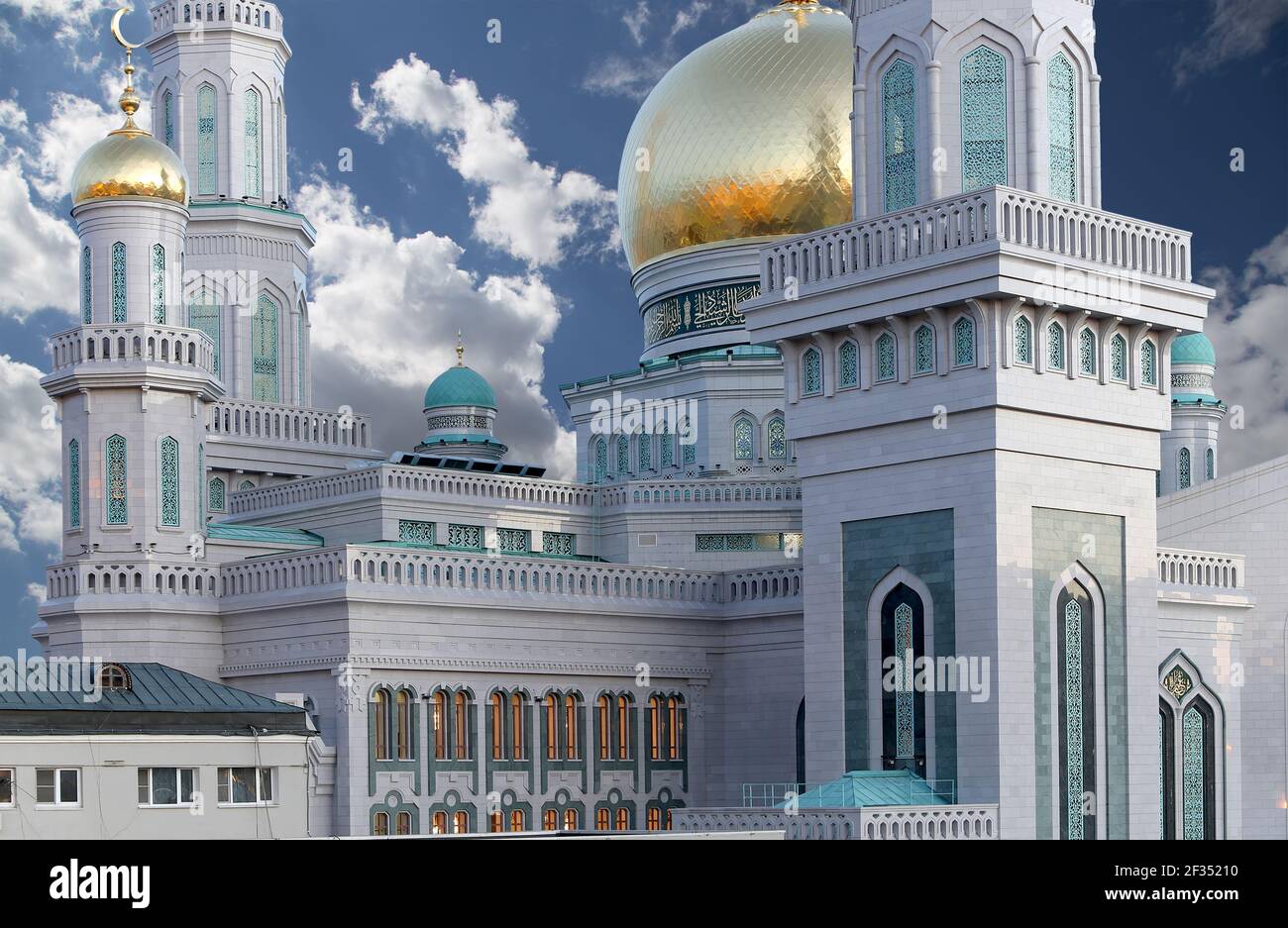 Moscow Cathedral Mosque, Russia -- the main mosque in Moscow, new ...