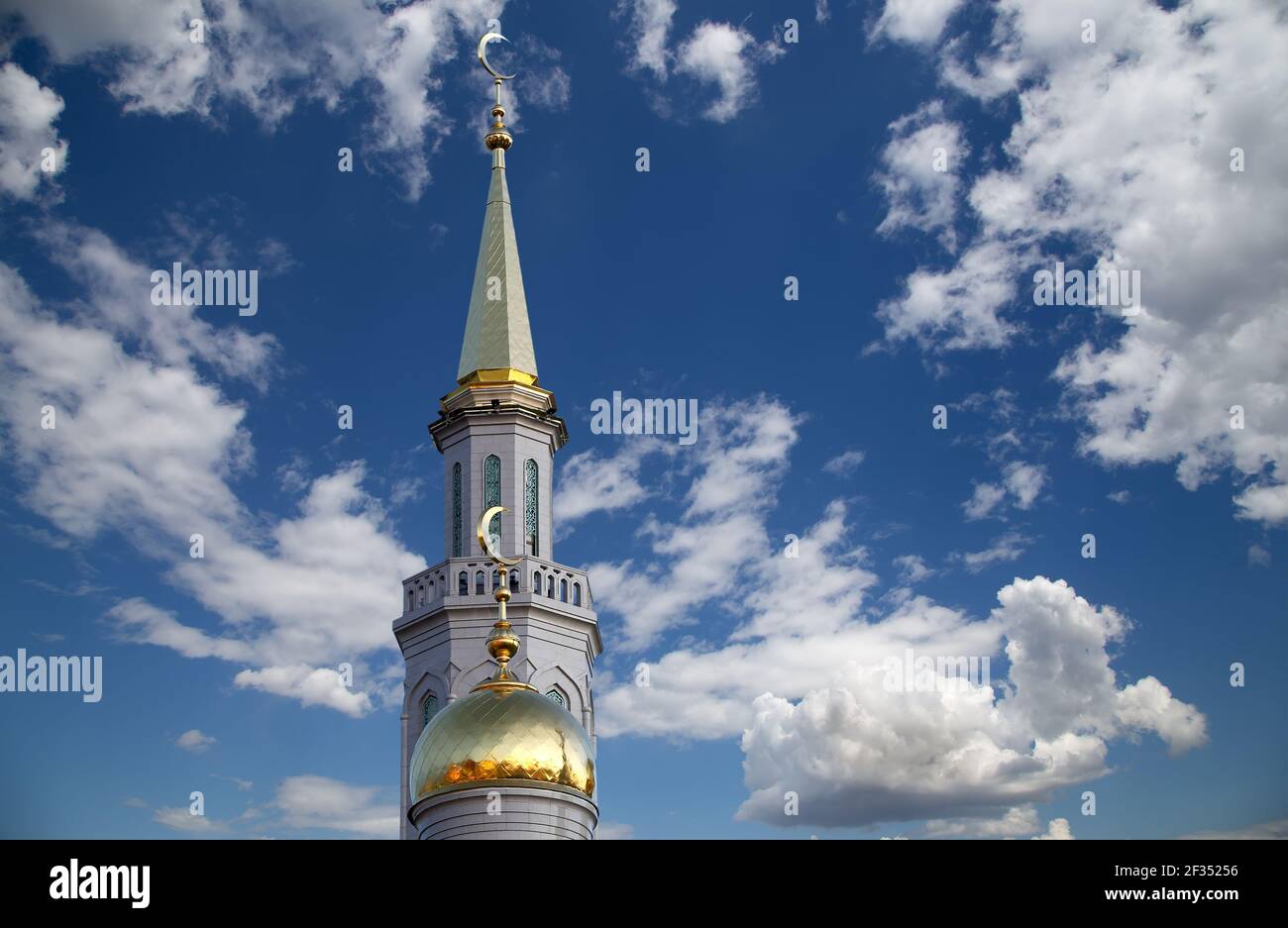 Moscow Cathedral Mosque, Russia -- the main mosque in Moscow, new ...