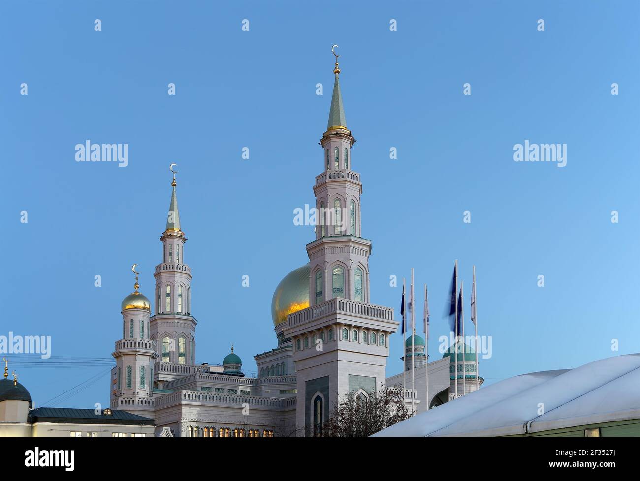 Moscow Cathedral Mosque, Russia -- the main mosque in Moscow, new ...