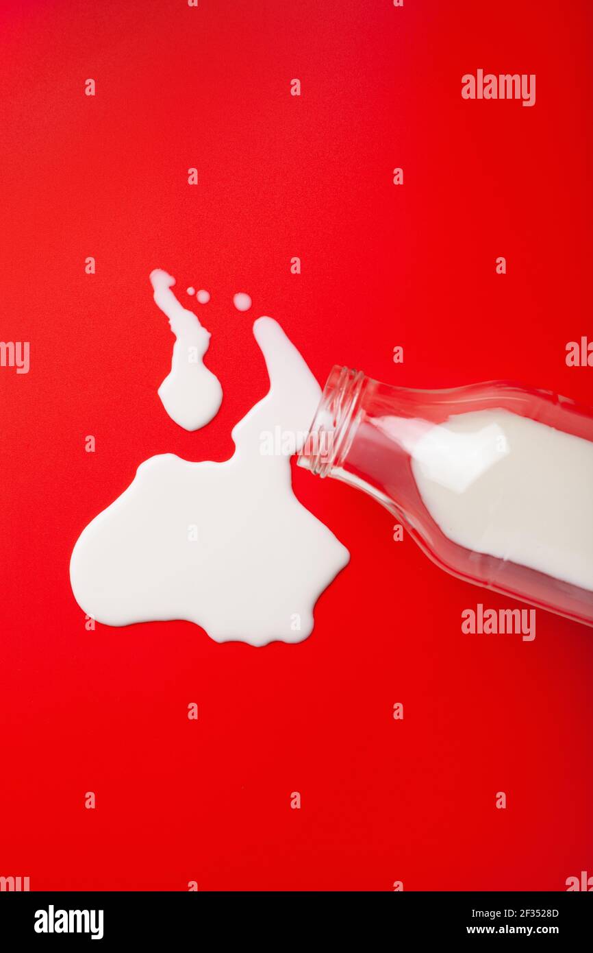 bad milk lactose intolerance allergy. milk bottle splatter. avoid ...
