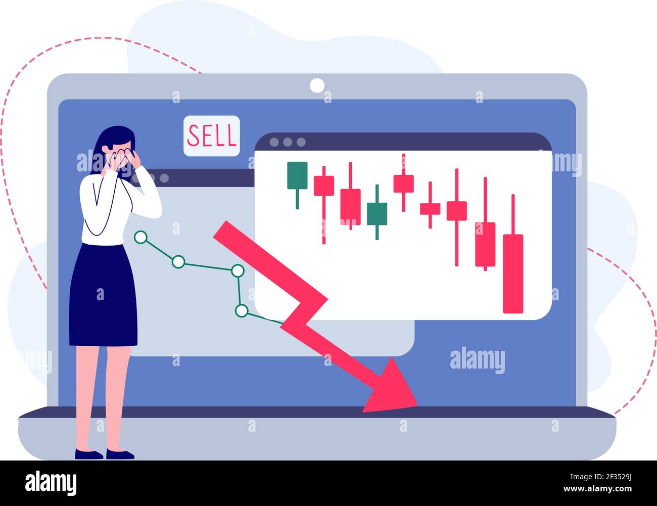 Stock losses Stock Vector Images - Alamy