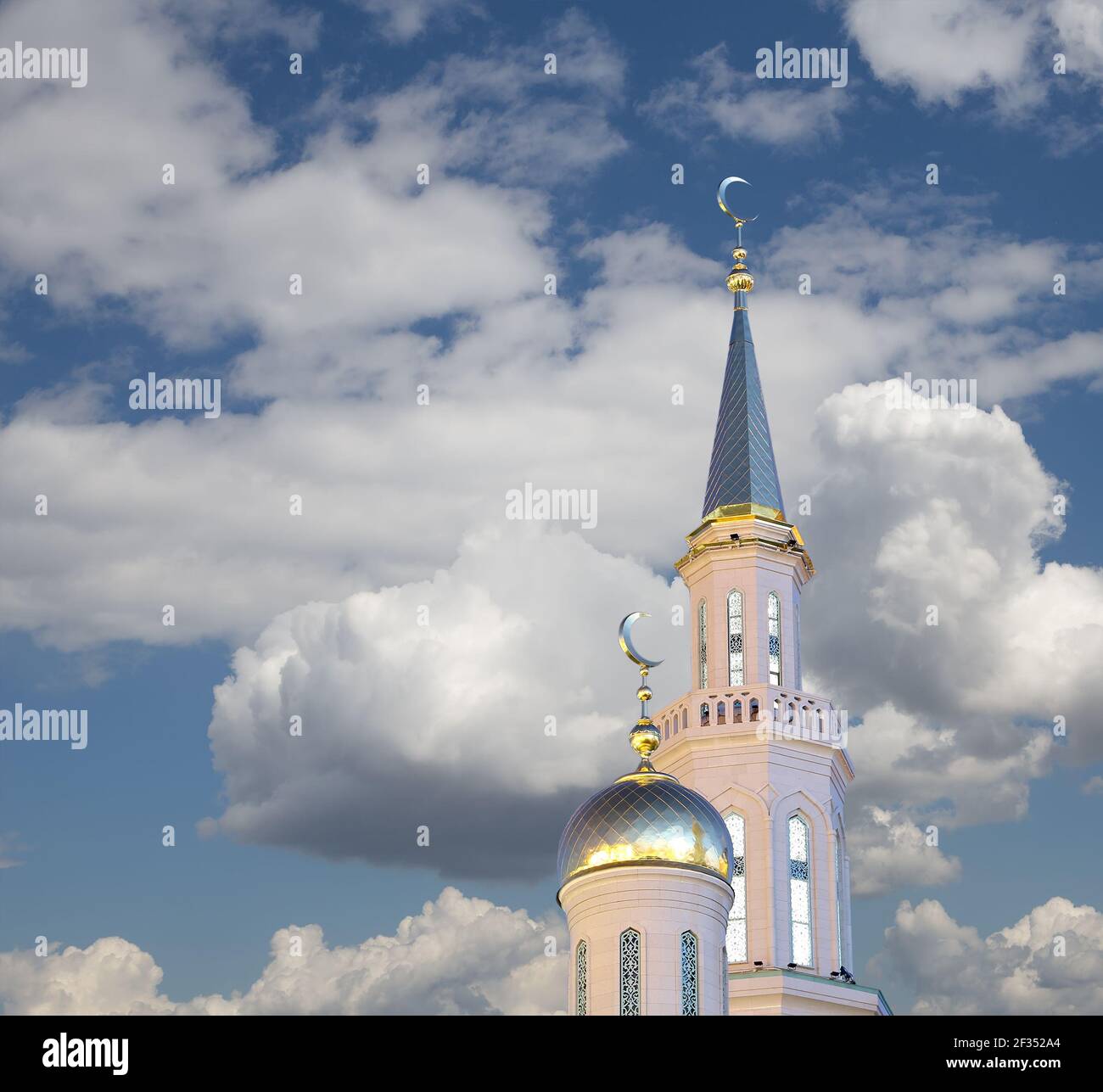 Moscow Cathedral Mosque, Russia -- the main mosque in Moscow, new ...