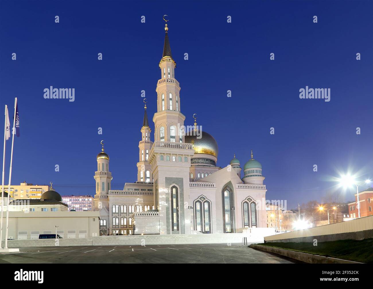 Moscow Cathedral Mosque, Russia -- the main mosque in Moscow, new ...