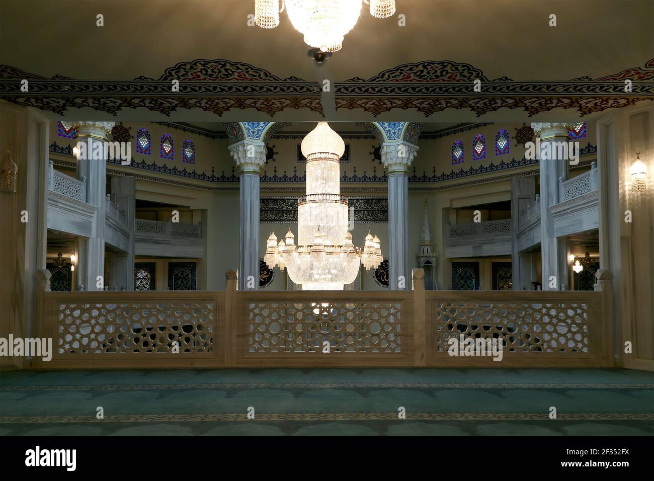 Moscow Cathedral Mosque (interior), Russia -- the main mosque in Moscow ...