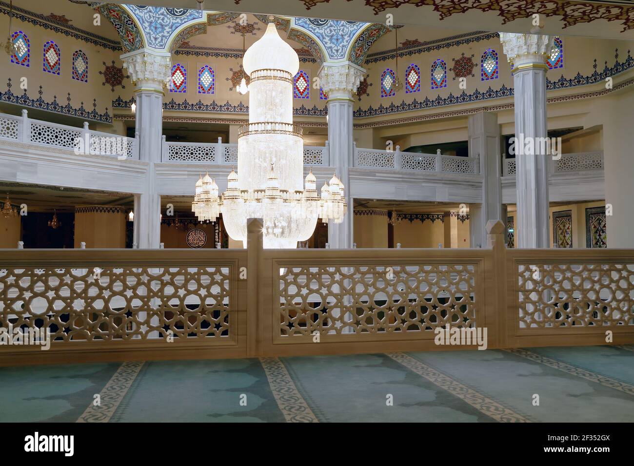 Moscow Cathedral Mosque (interior), Russia -- the main mosque in Moscow ...