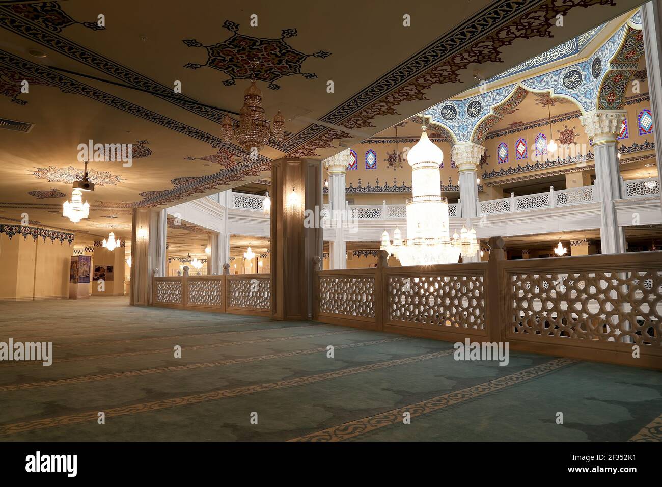 Moscow Cathedral Mosque (interior), Russia -- the main mosque in Moscow ...