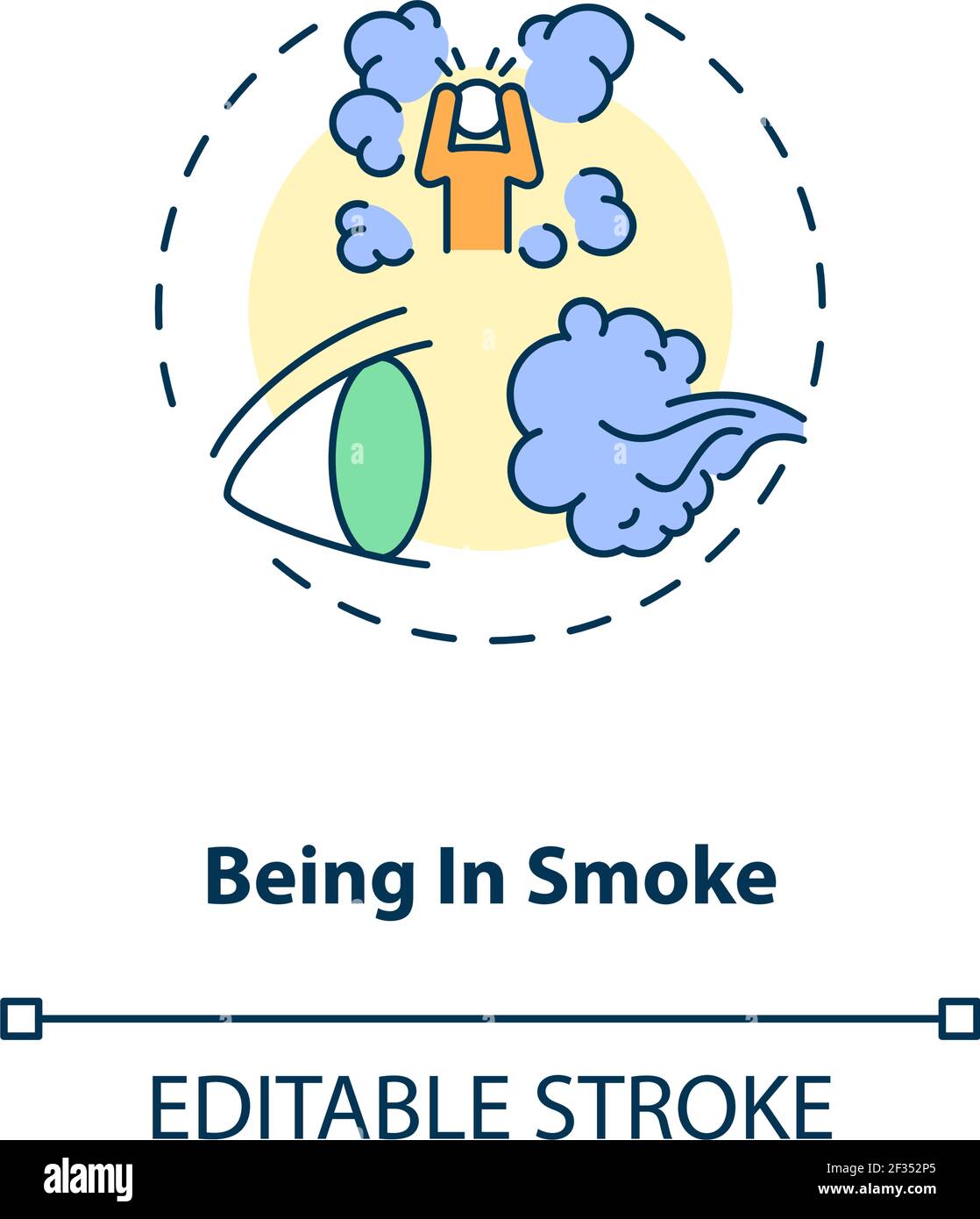 Tear smoke Stock Vector Images - Alamy