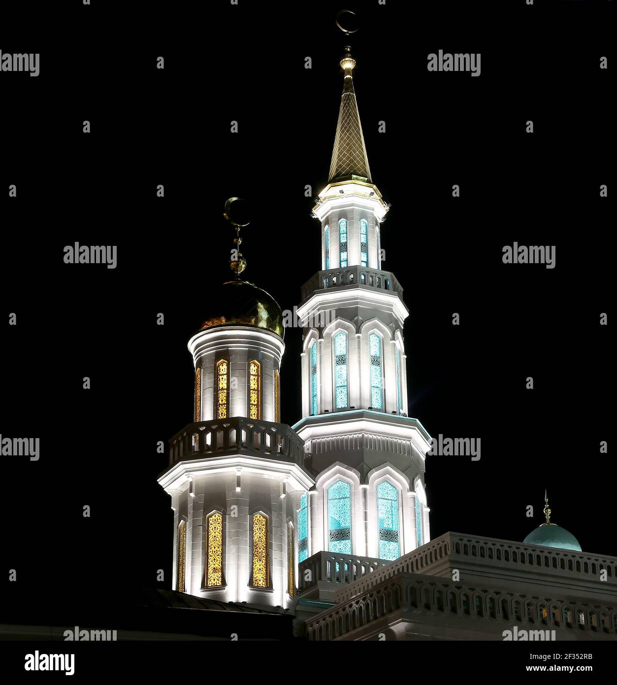 Moscow Cathedral Mosque, Russia -- the main mosque in Moscow, new ...