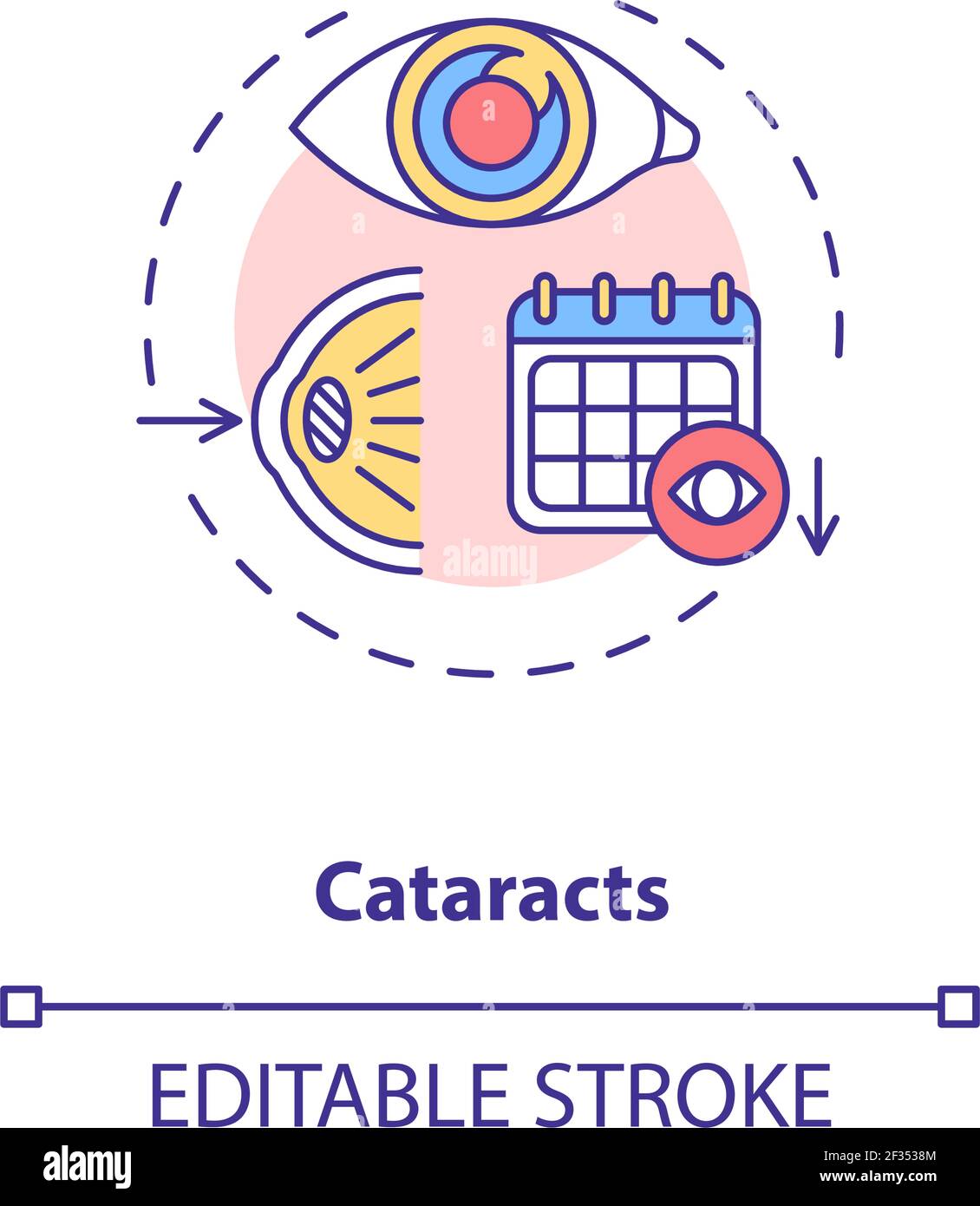 Cataracts concept icon Stock Vector Image & Art - Alamy
