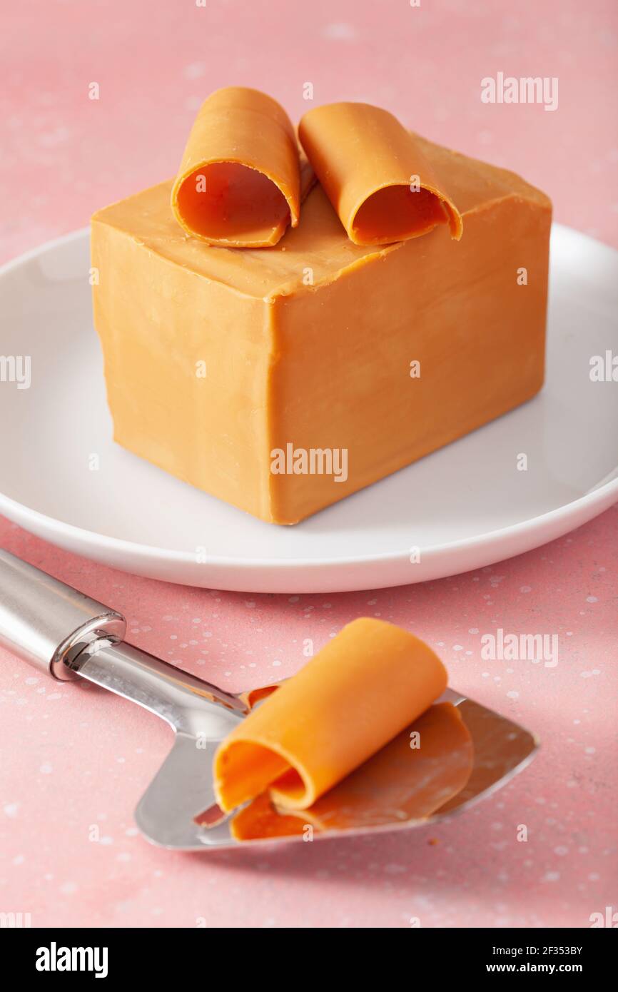 Norwegian brown cheese hi-res stock photography and images - Alamy