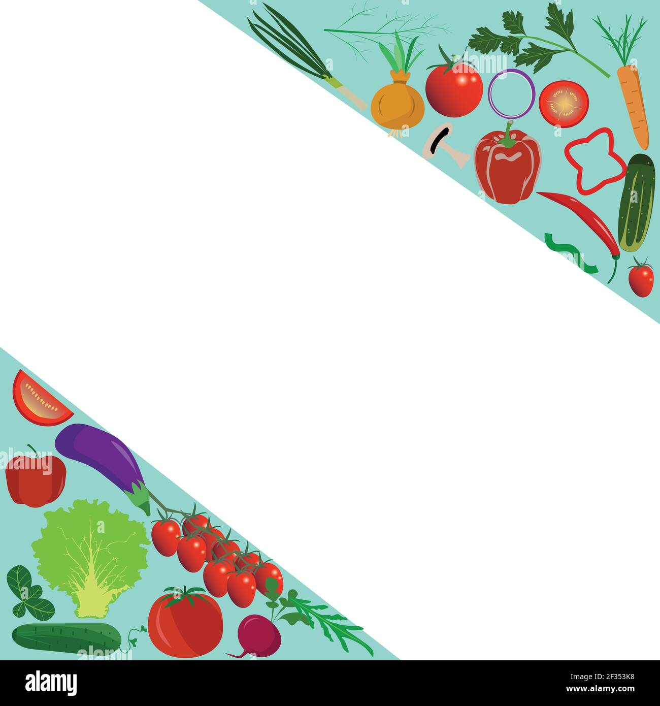 Vegetables healthy design illustration useful for banners , editable ...