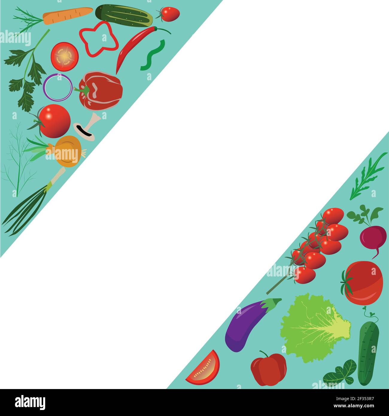 Vegetables healthy design illustration useful for banners , editable ...