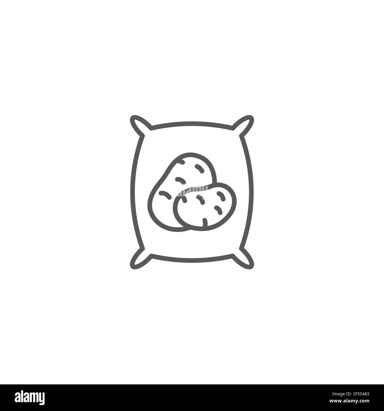 Bag of potatoes Stock Vector Images - Alamy