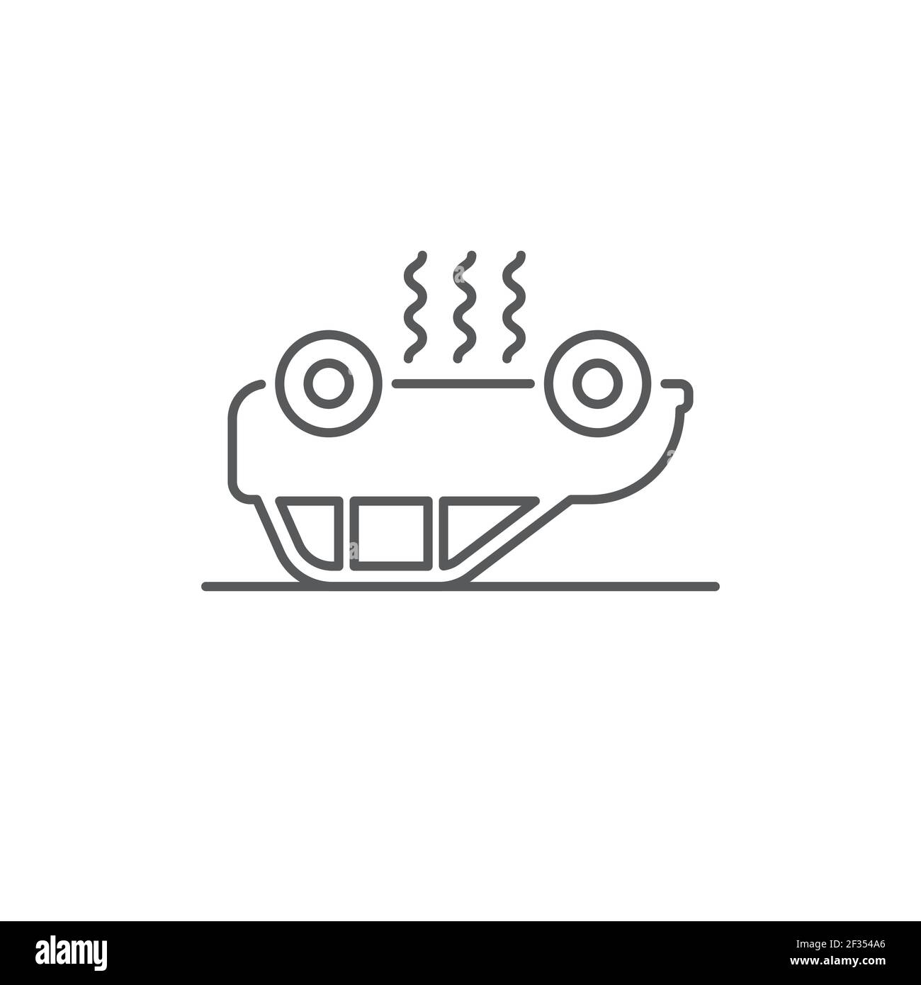 Overturned vehicle Stock Vector Images - Alamy