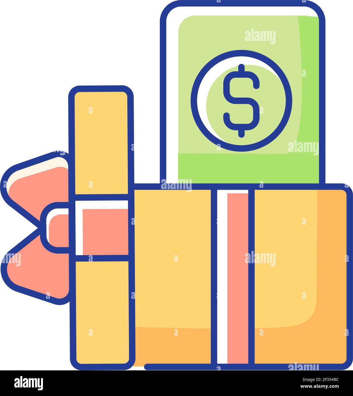 Gift card RGB color icon Stock Vector Image & Art - Alamy