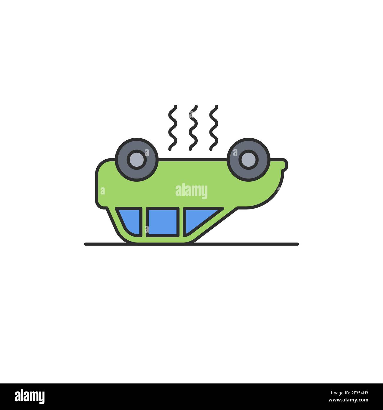 Car destruction Stock Vector Images - Alamy