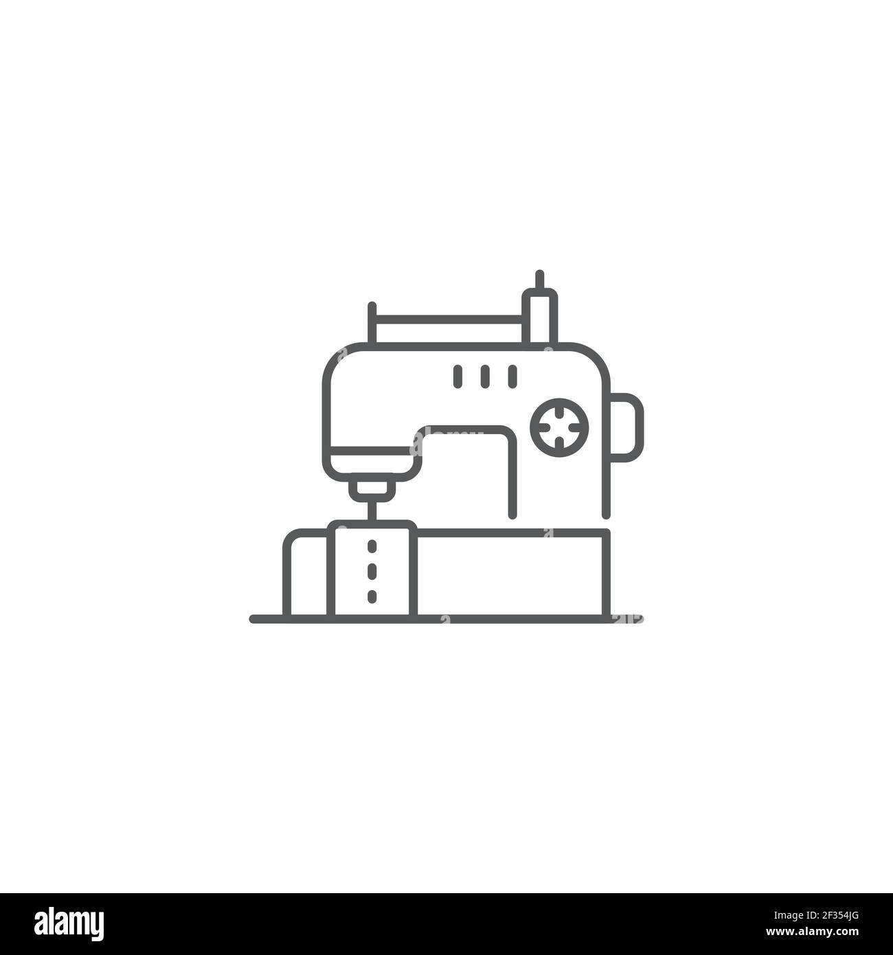 sewing machine line icon outline vector sign linear style pictogram ...
