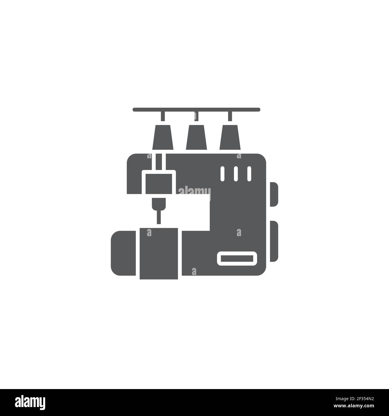 sewing machine line icon outline vector sign linear style pictogram ...
