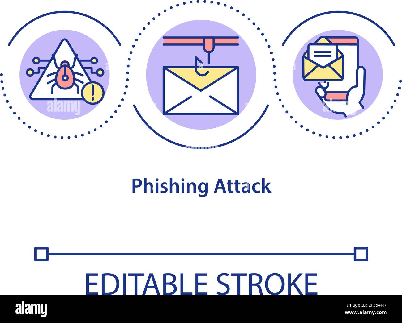 Phishing attack concept icon Stock Vector Image & Art - Alamy