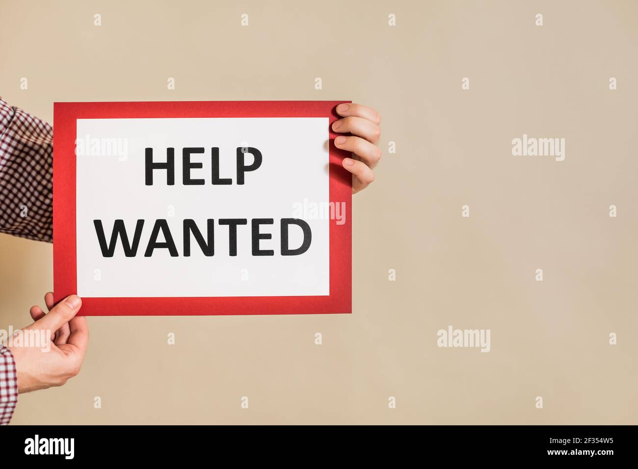 Male help wanted hi-res stock photography and images - Alamy