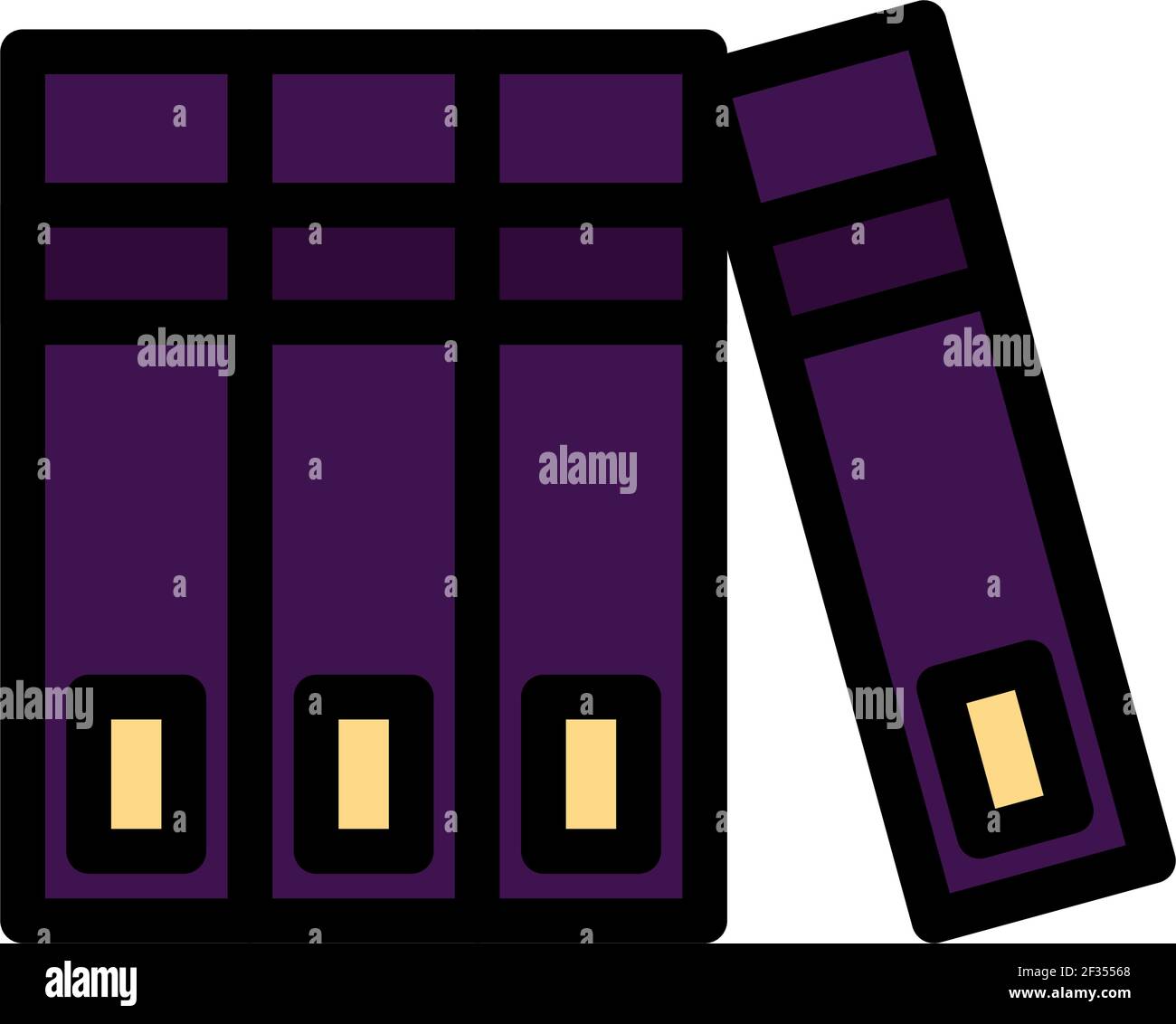 Code Of Laws Icon. Editable Thick Outline With Color Fill Design ...