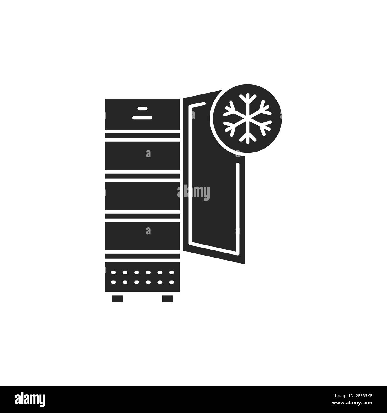 Freezer cold color line icon. Household equipment. Pictogram for web ...