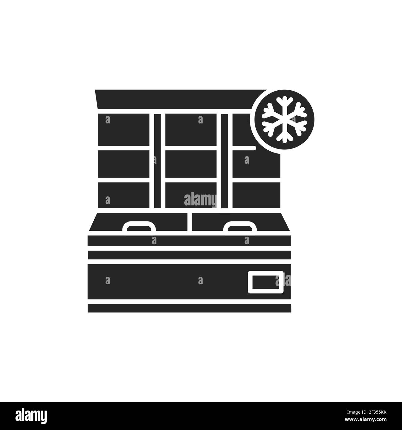 Freezer cold color line icon. Household equipment. Pictogram for web ...