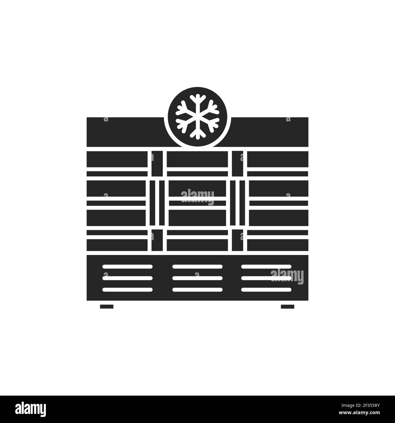 Freezer cold color line icon. Household equipment. Pictogram for web ...