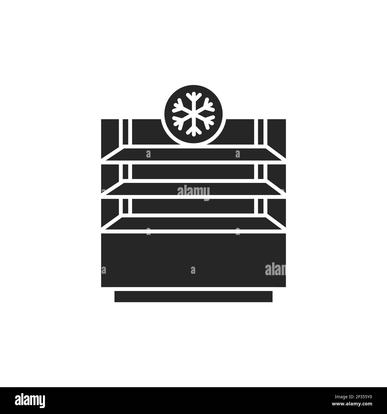 Freezer cold color line icon. Household equipment. Pictogram for web ...