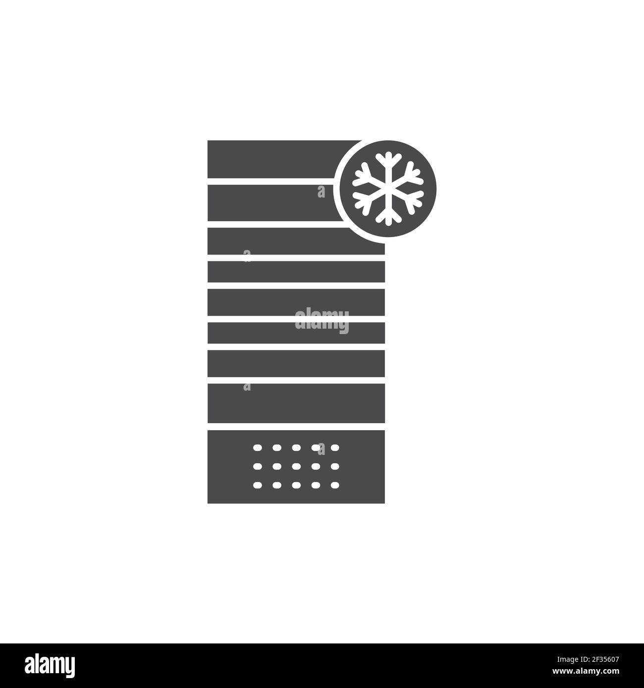 Freezer cold color line icon. Household equipment. Pictogram for web ...