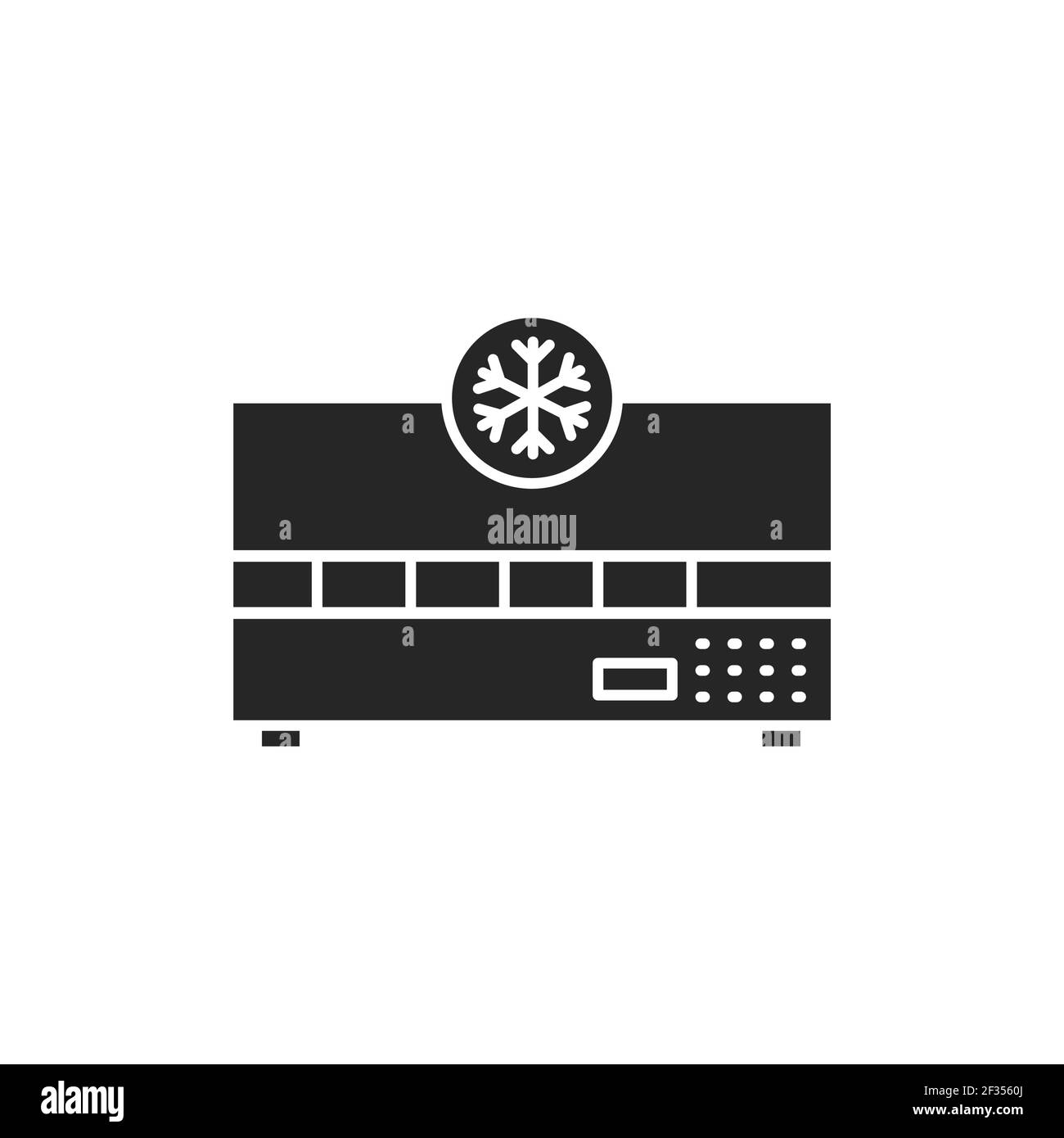 Freezer cold color line icon. Household equipment. Pictogram for web ...
