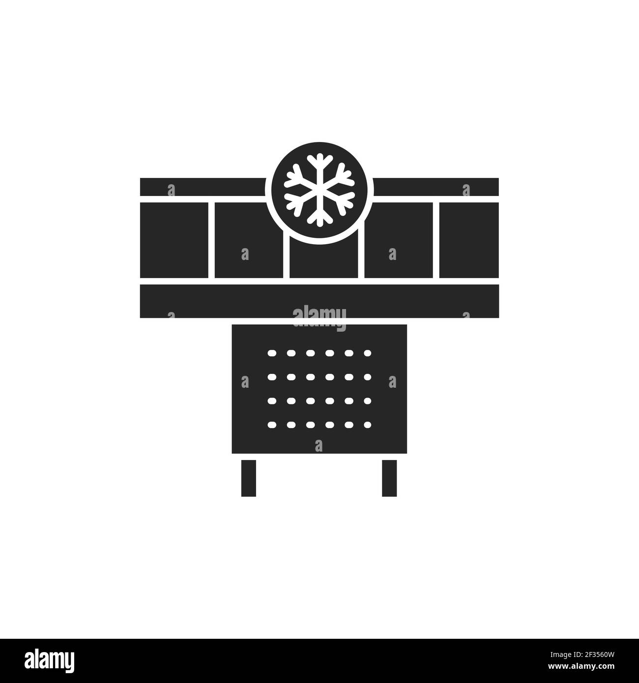 Freezer cold color line icon. Household equipment. Pictogram for web ...