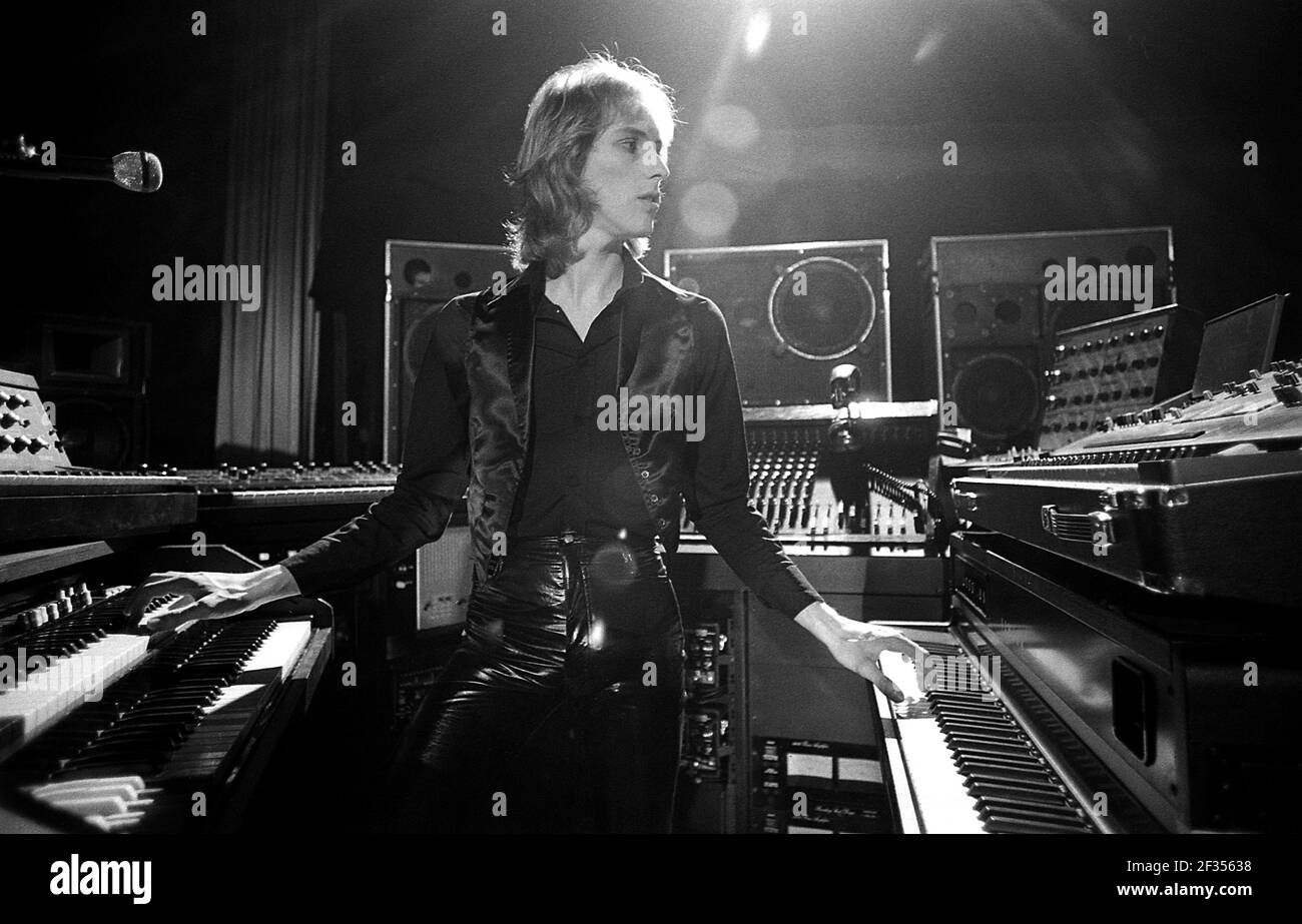 British Progressive rock band UK. 'Danger Money Tour' live gig in ...