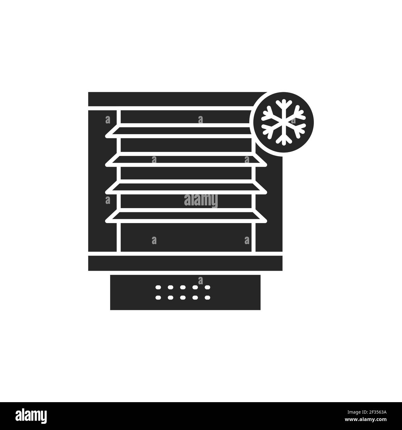 Freezer cold color line icon. Household equipment. Pictogram for web ...