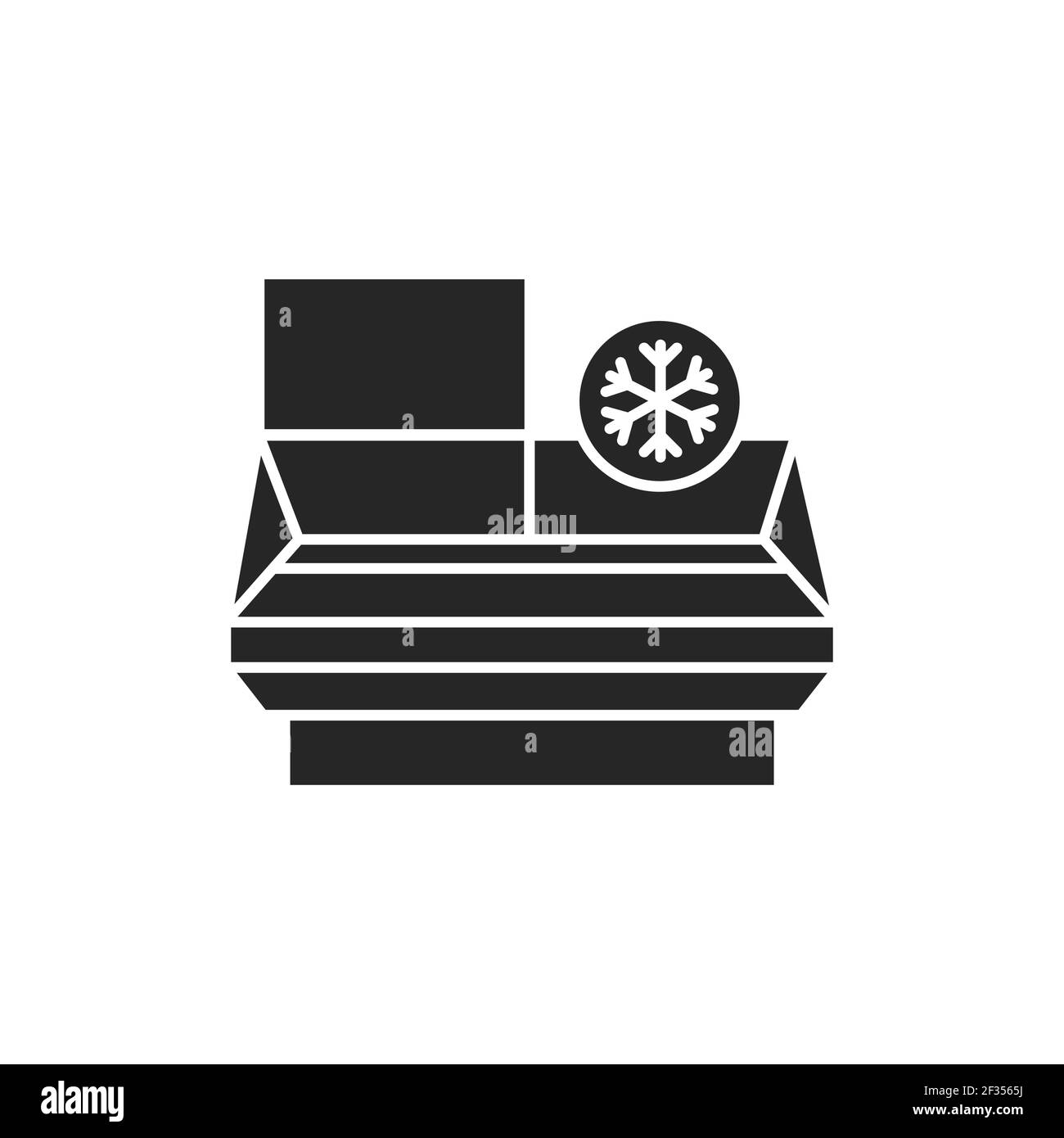 Freezer cold color line icon. Household equipment. Pictogram for web ...