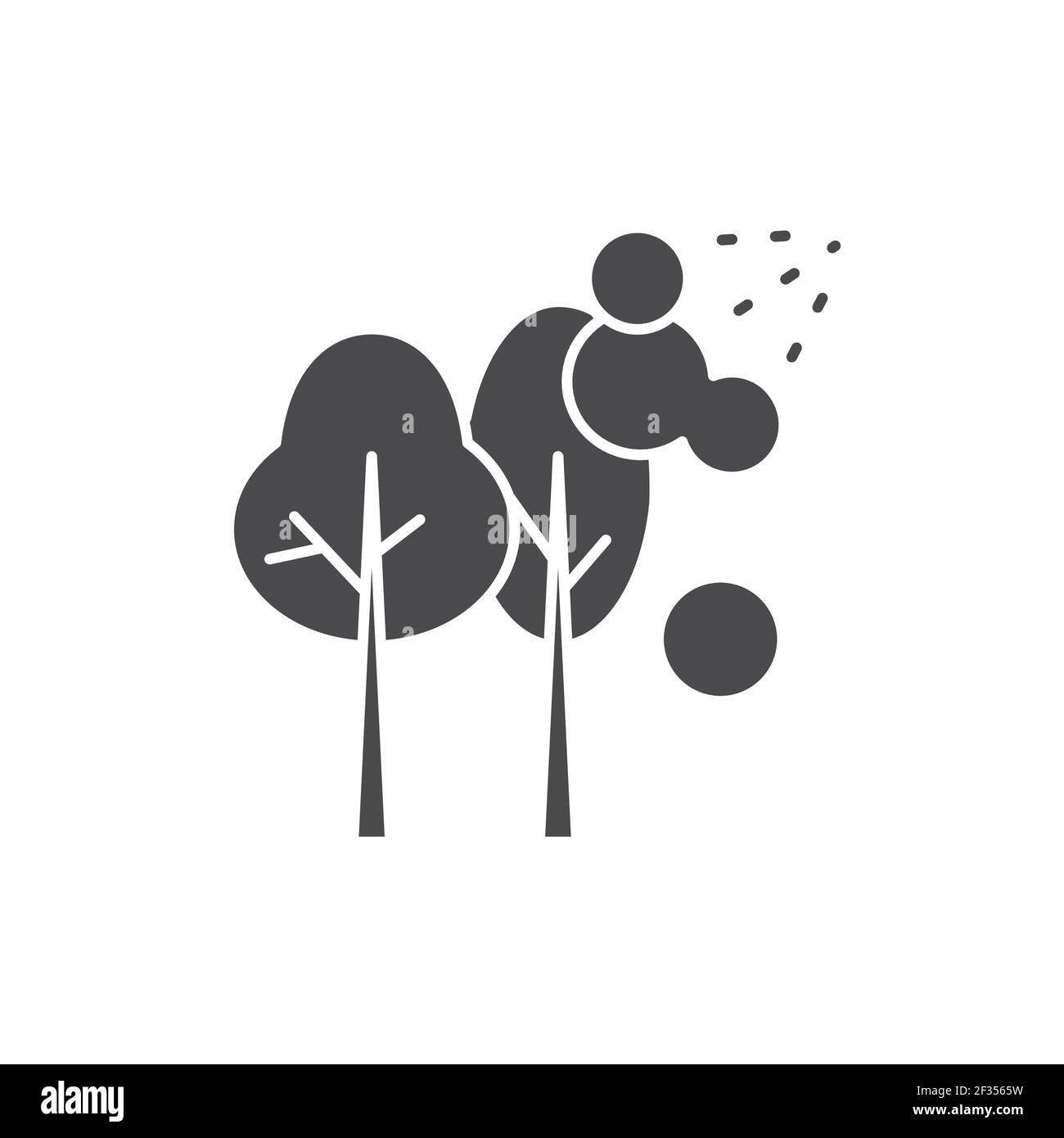 Spraying with pesticides color line icon. Pictogram for web page ...