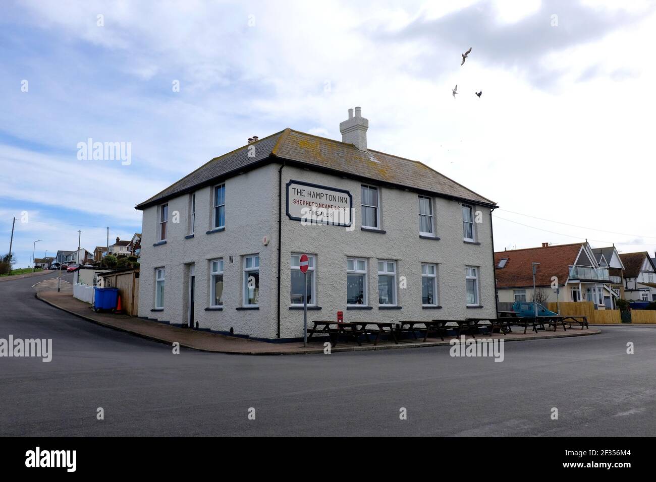 the hampton inn tavern in hampton village east kent uk march 2021 Stock ...