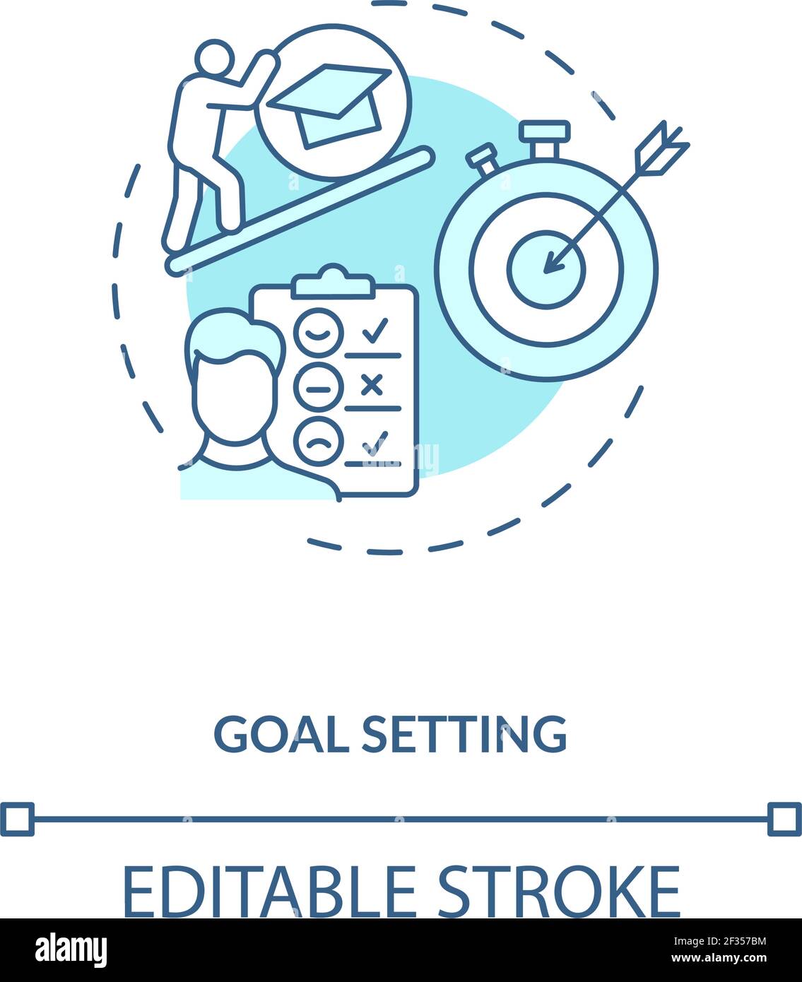 Target setting metaphor Stock Vector Images - Alamy