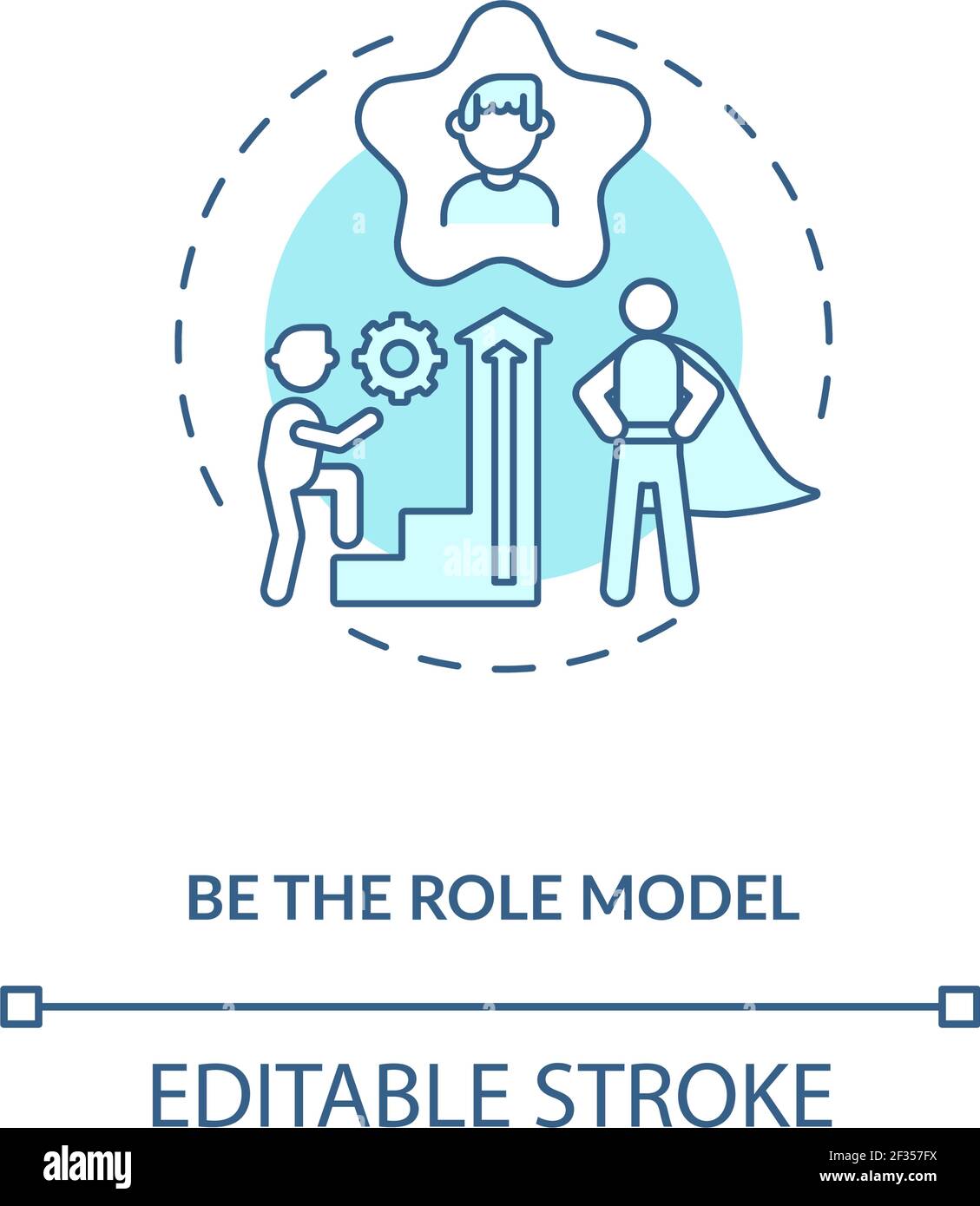 Be role model concept icon Stock Vector Image & Art - Alamy