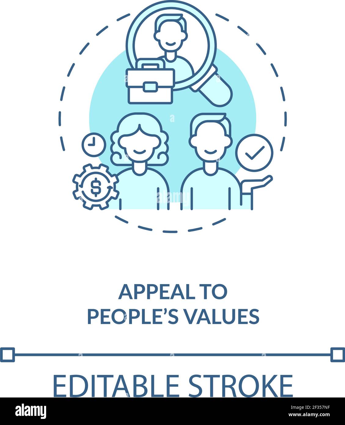 Appeal to values of people concept icon Stock Vector Image & Art - Alamy