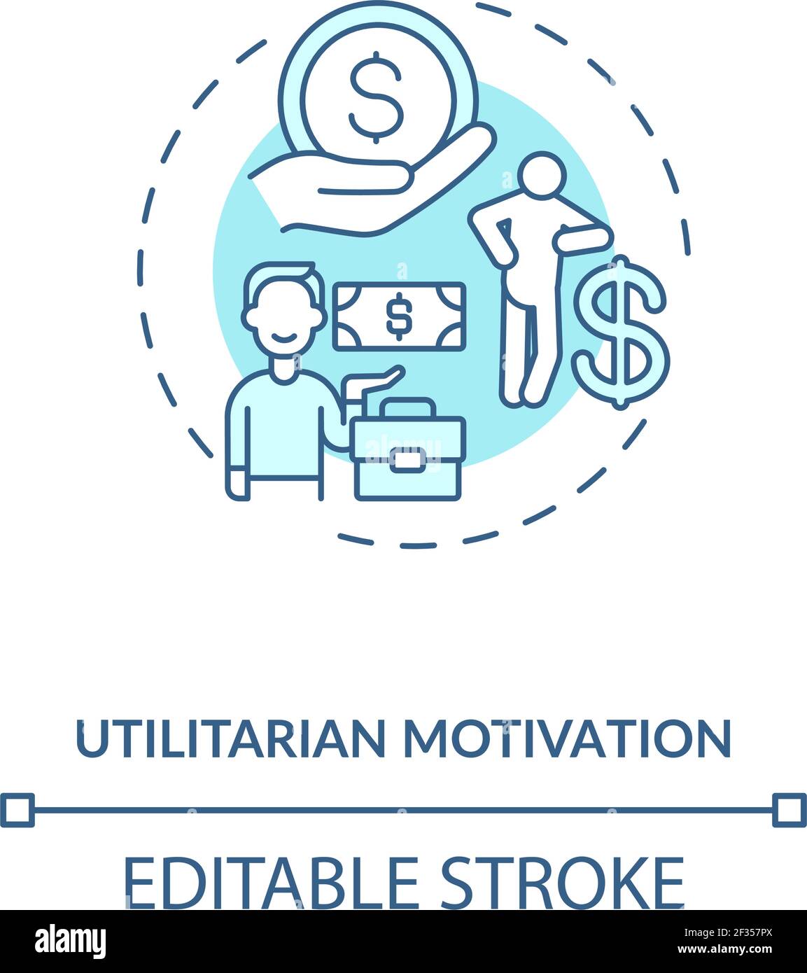 Utilitarian motivation concept icon Stock Vector Image & Art - Alamy