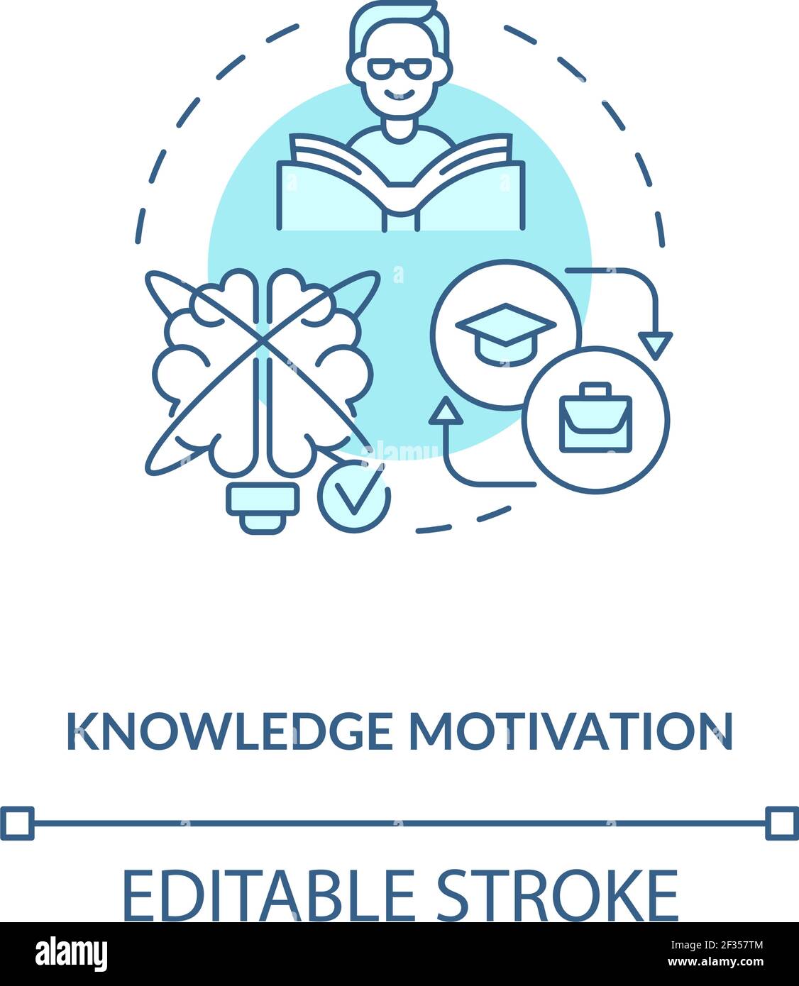 Knowledge motivation concept icon Stock Vector Image & Art - Alamy