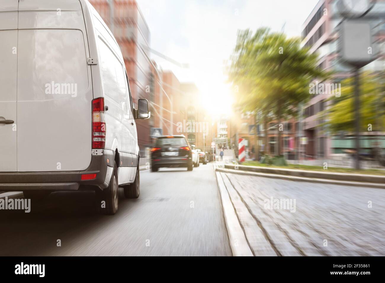 Traffic delivery van hi-res stock photography and images - Alamy