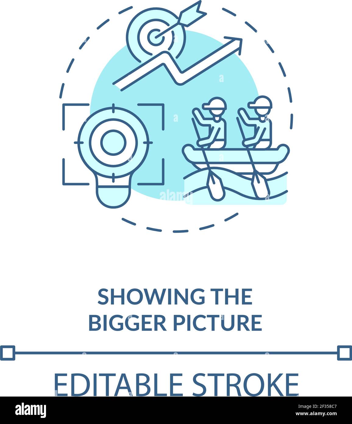 Showing bigger picture concept icon Stock Vector Image & Art - Alamy