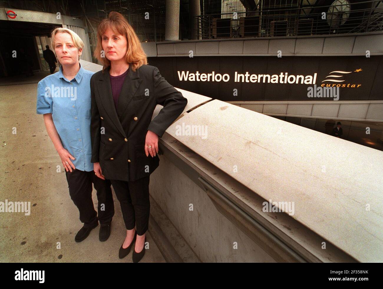Eurostar Dress Code Dispute October 1999Lynn Mackay left and Debbie ...