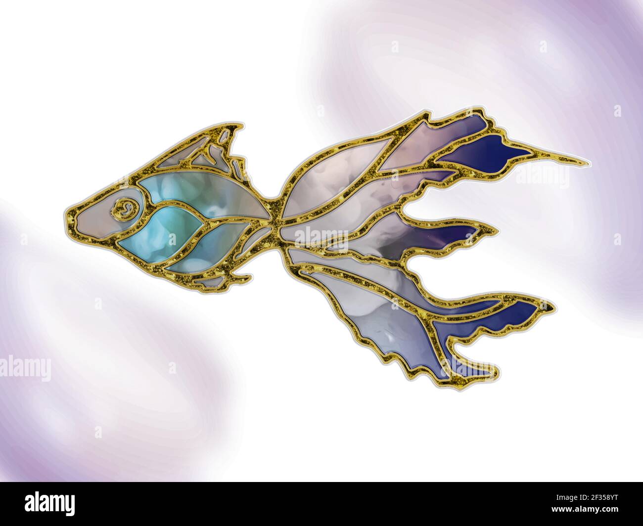 Beautiful vector illustration, fish in art style Stock Vector Image ...