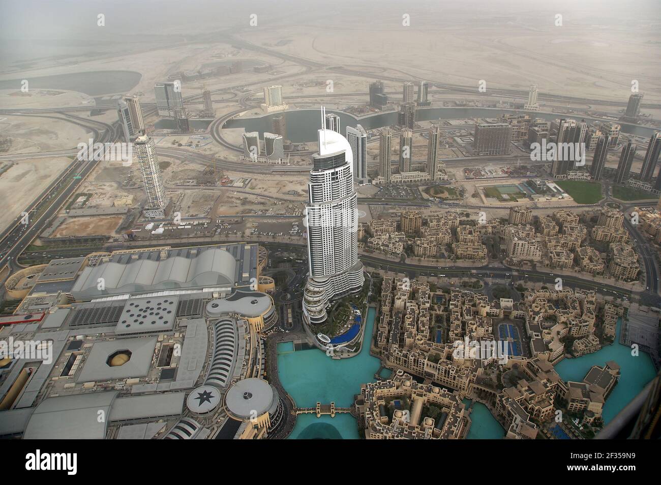Dubai, UAE. Aerial view from the height of Burj Khalifa Stock Photo - Alamy