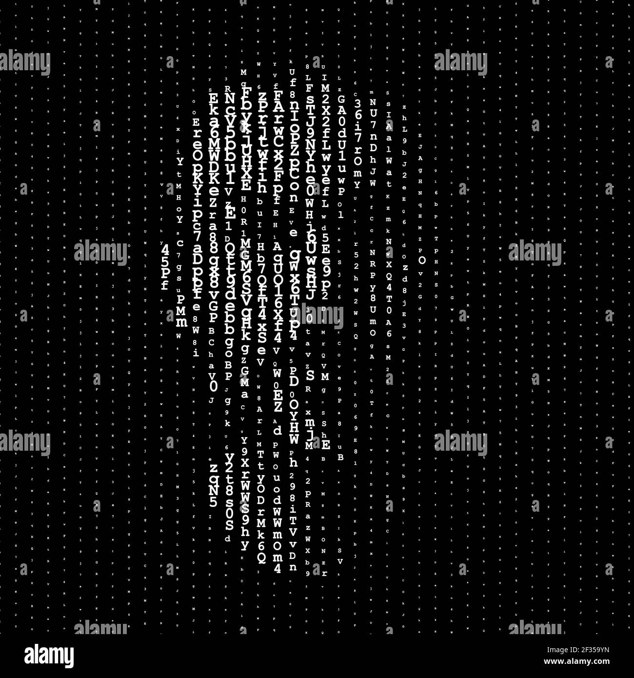 Matrix data technology Black and White Stock Photos & Images - Alamy