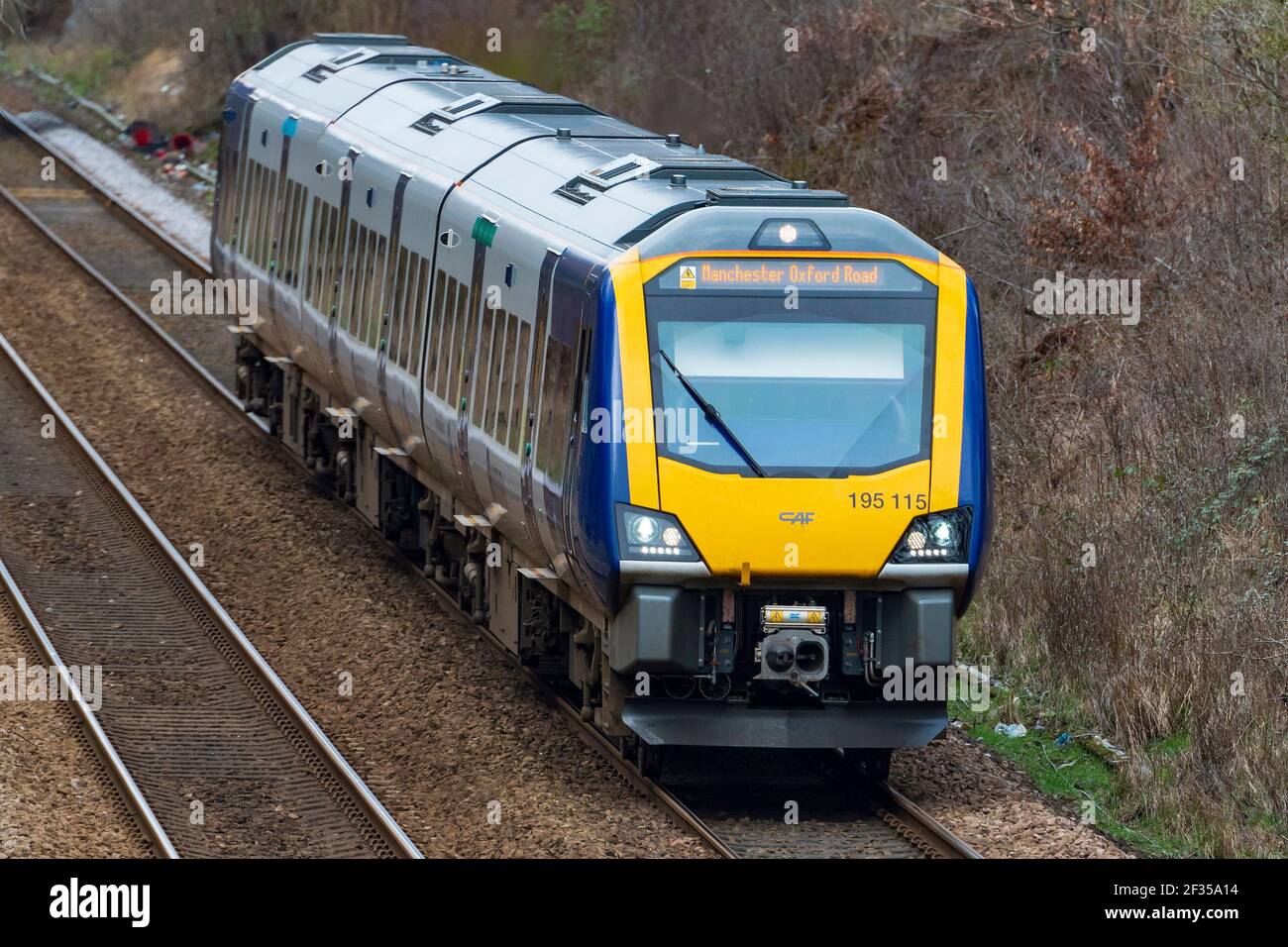 Class 195 Northern Rail commuter train. DMU Stock Photo - Alamy